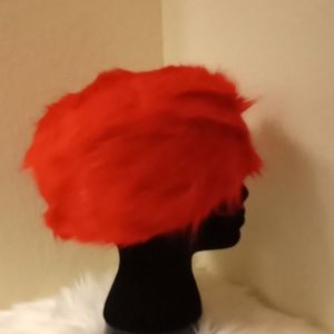 Xoxo, Carly | Accessories | Red Faux Fur Russian Toque Hat | Poshmark